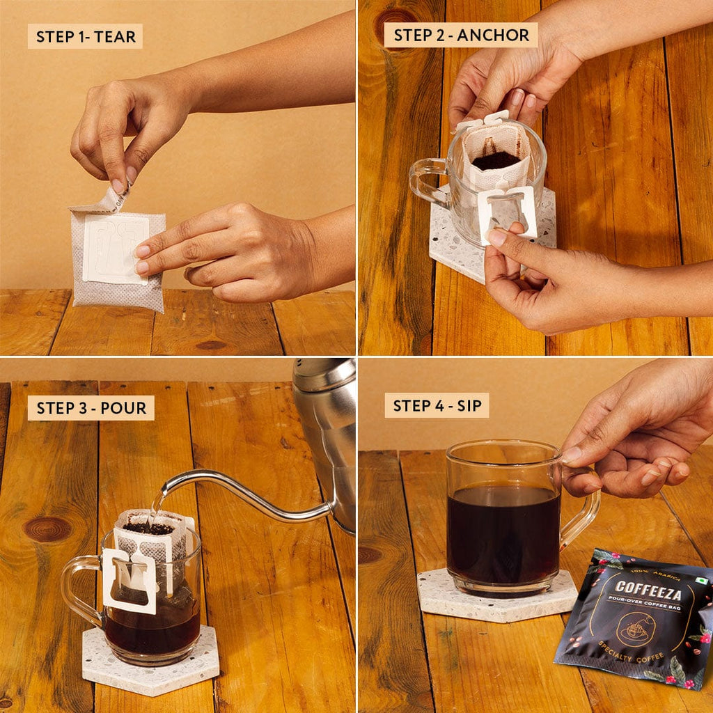 Pour Over Coffee Bags – Coffeeza